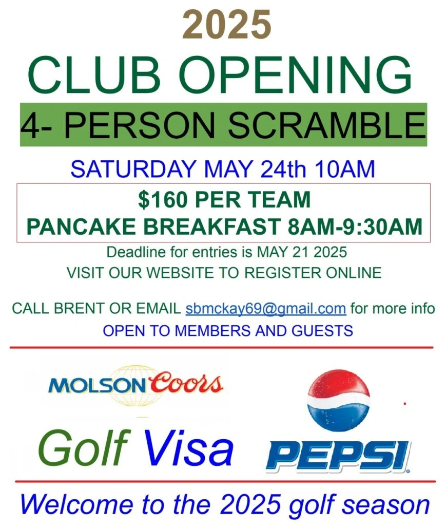 Club Opening Scramble & Pancake Breakfast - Petitcodiac Valley Golf ...
